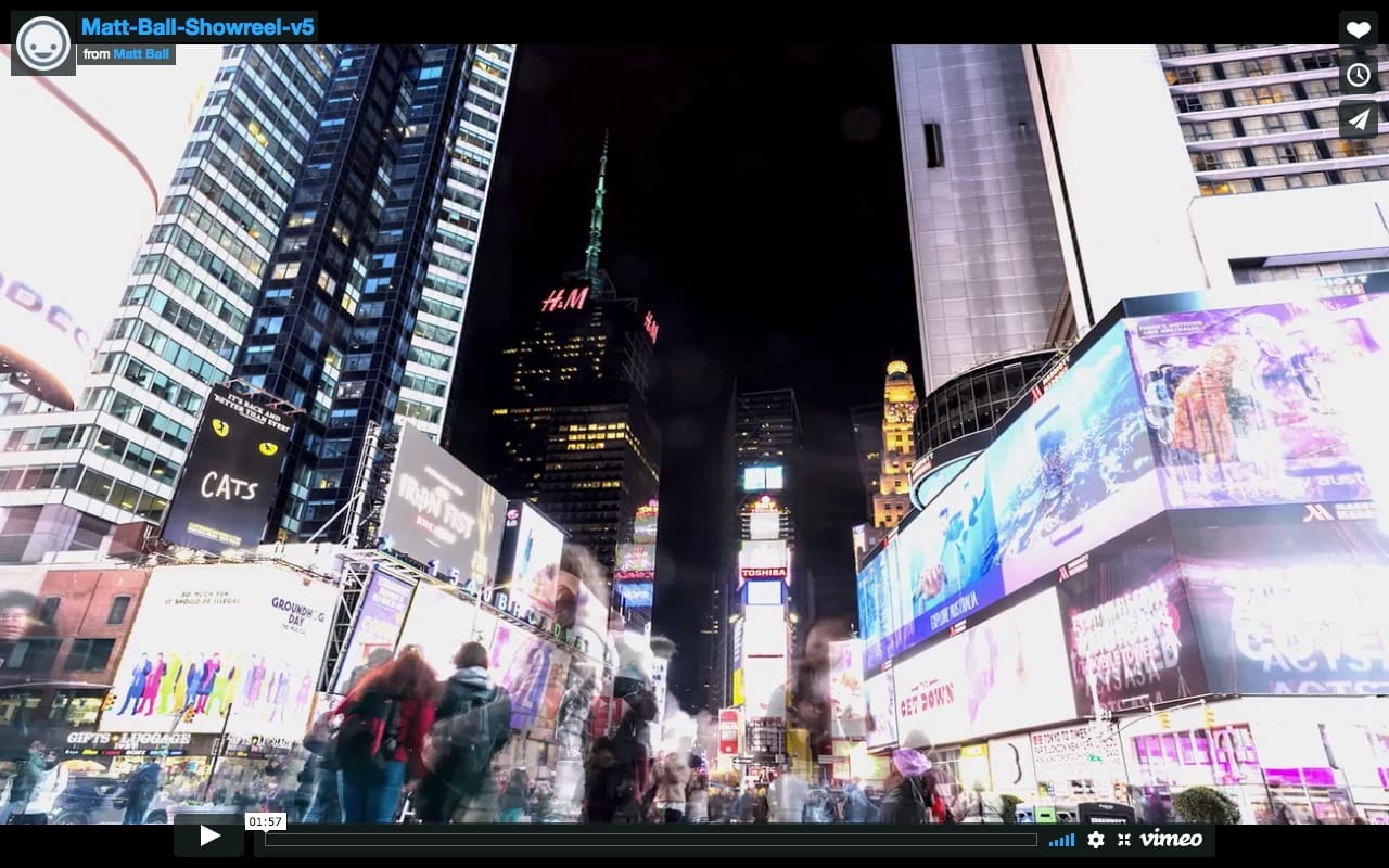 Showreel Video Edit - Matt Ball | The Digital Moose